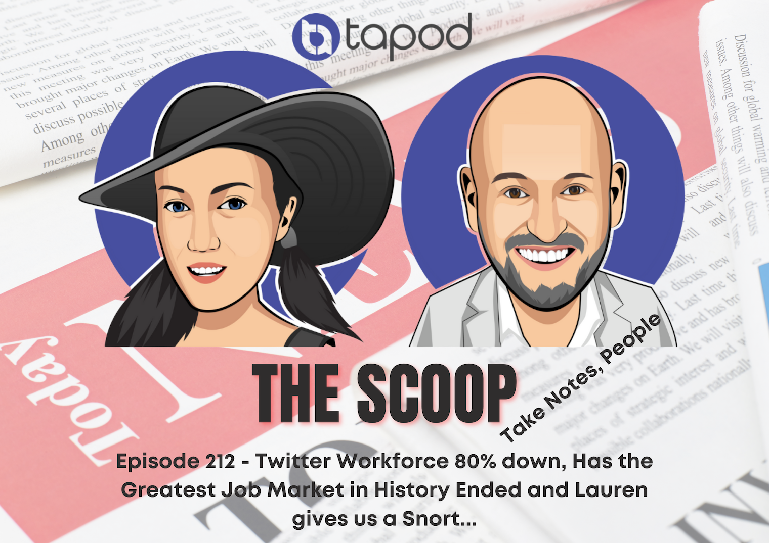 Episode 212 - Weekly News with The Scoop - Tapod